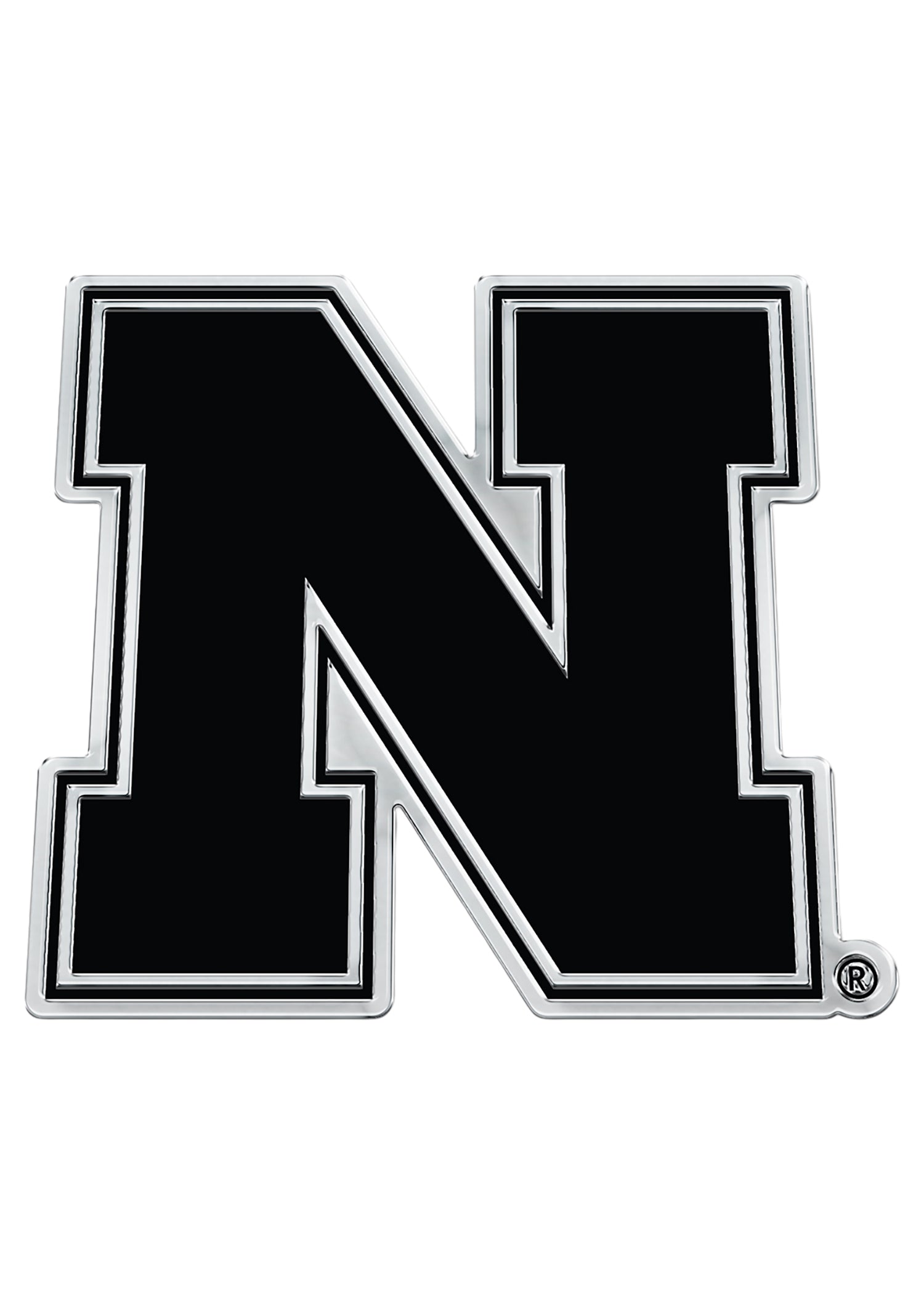 Chrome Metal with Adhesive Tape Backing Black Block N Auto Emblem ...